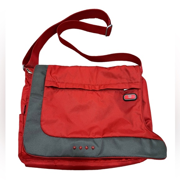 Tumi | Bags | Tumi Tech Nylon Messenger Crossbody Bag Red | Poshmark